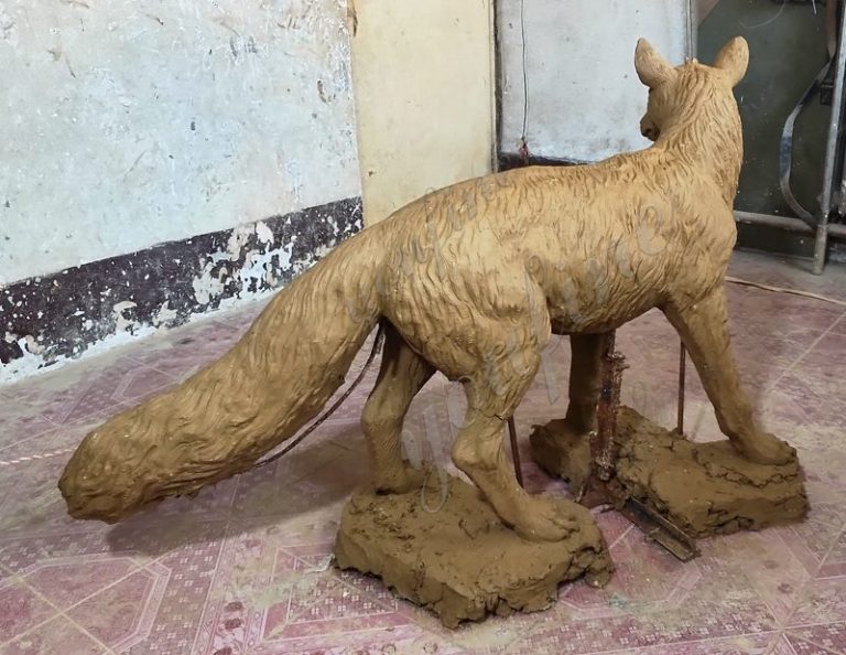 Life Size Cast Bronze Family Fox Statue - YouFine