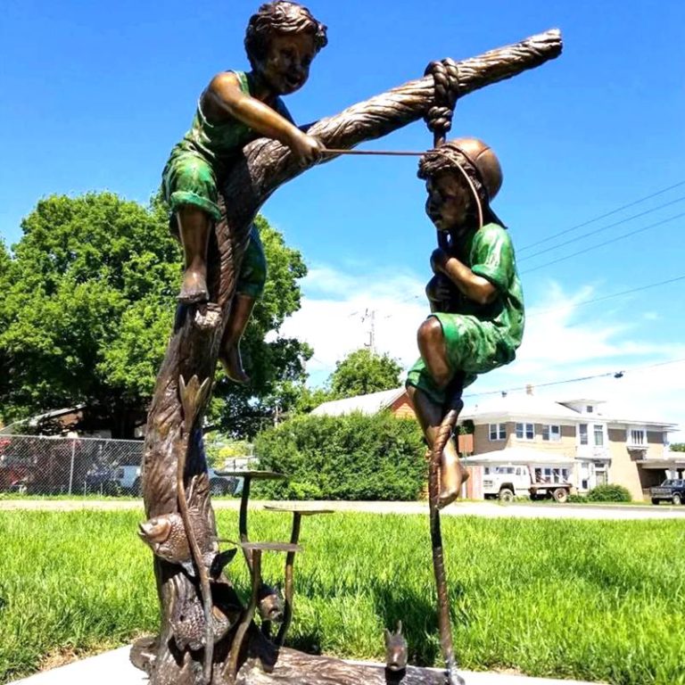 Life Size Bronze Children Statues | Custom Boy & Girl Statues - YouFine
