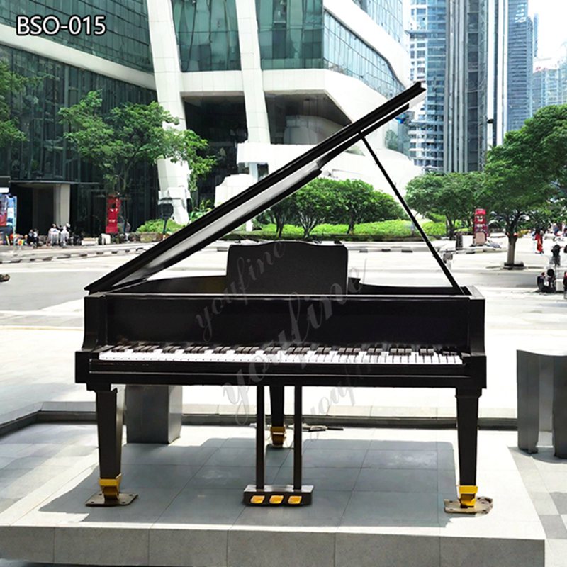 Large Bronze Piano Musical Instruments Sculpture - YouFine