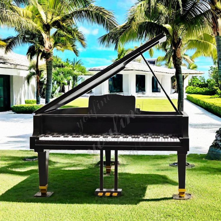 Large Bronze Piano Musical Instruments Sculpture - YouFine