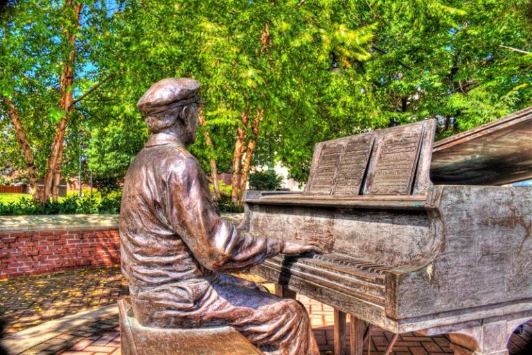 Large Bronze Piano Musical Instruments Sculpture - YouFine