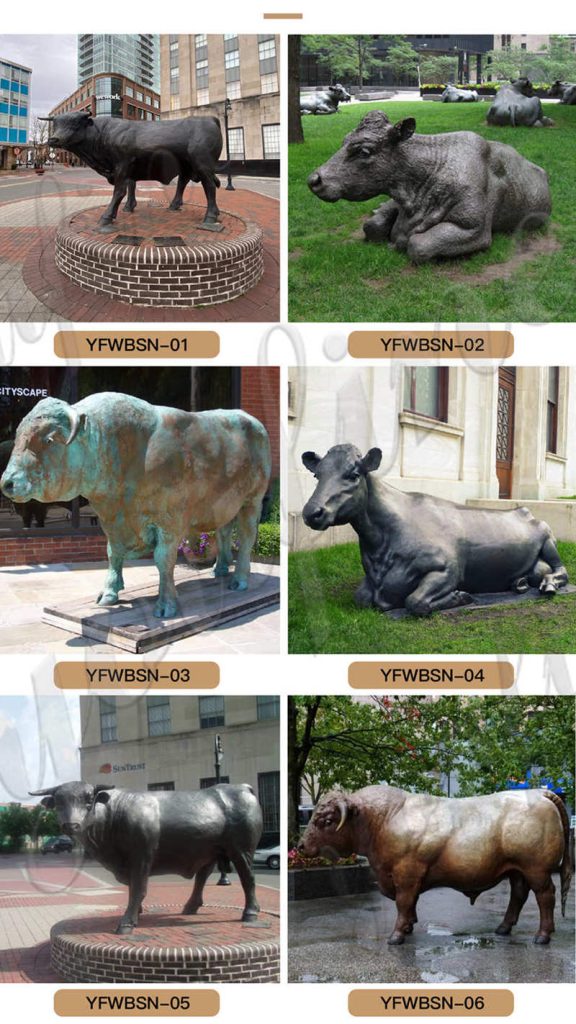 Outdoor High Quality Bronze Buffalo Statue - YouFine Bronze Sculpture