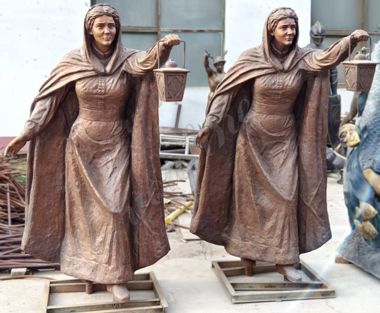 Bronze Nano Nagle The Lady of the Lantern Statue - YouFine Bronze Sculpture