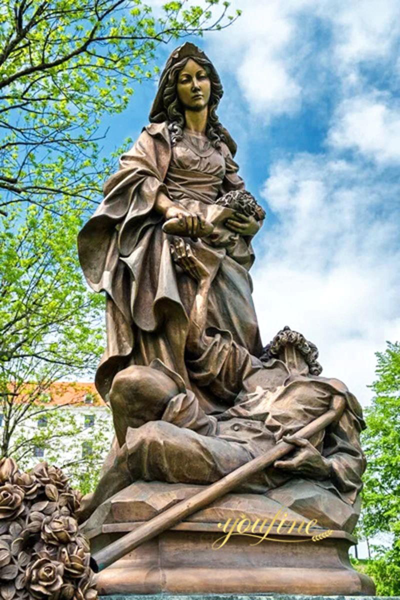 St Elizabeth of Hungary Statue - YouFine Bronze Sculpture