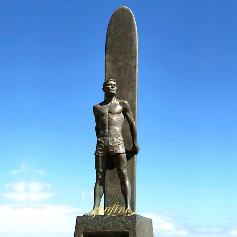 Bronze Surfer Statue for Beach - YouFine