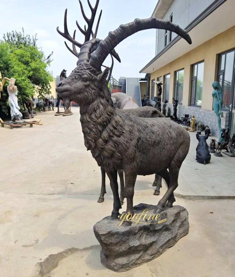 Life Size Bronze Ibex Statue - YouFine