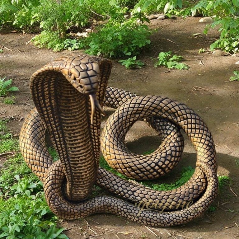 Bronze Cobra Statue