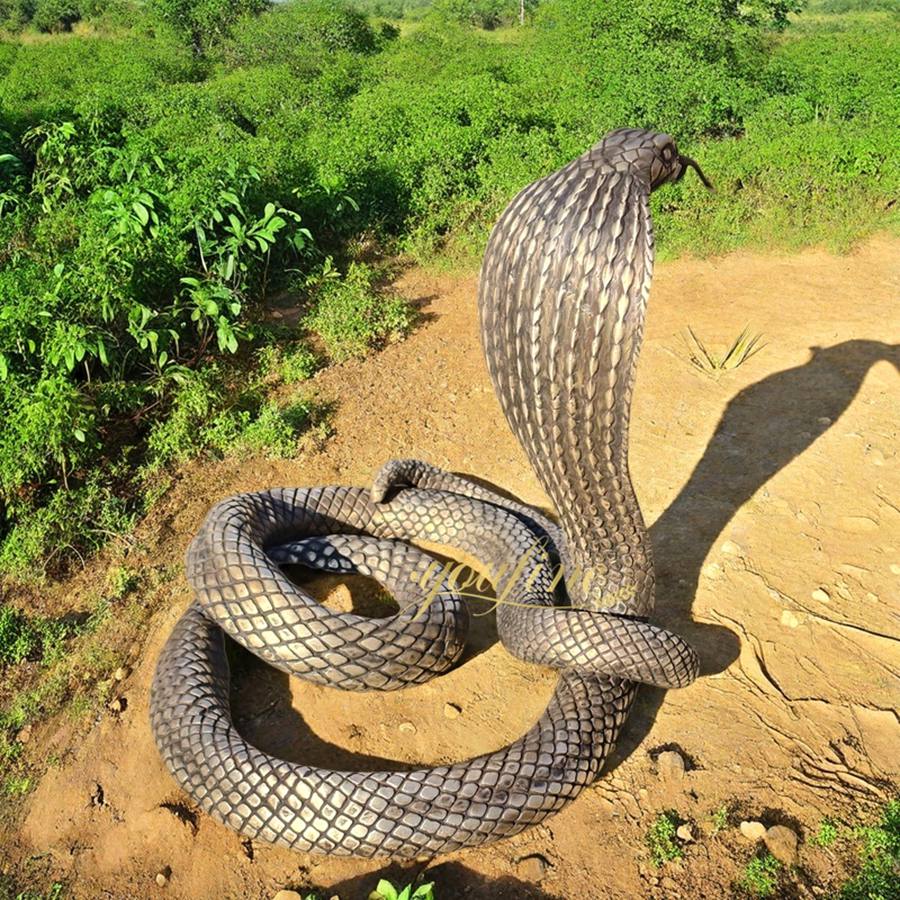 Bronze Cobra Statue