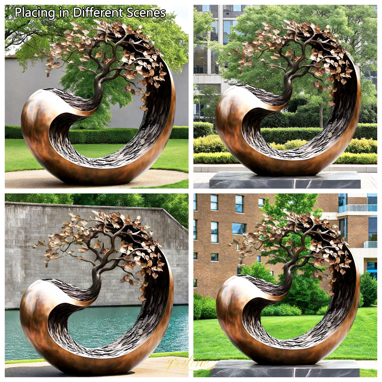 Bronze Abstract Tree Sculpture Abstract Tree Sculpture