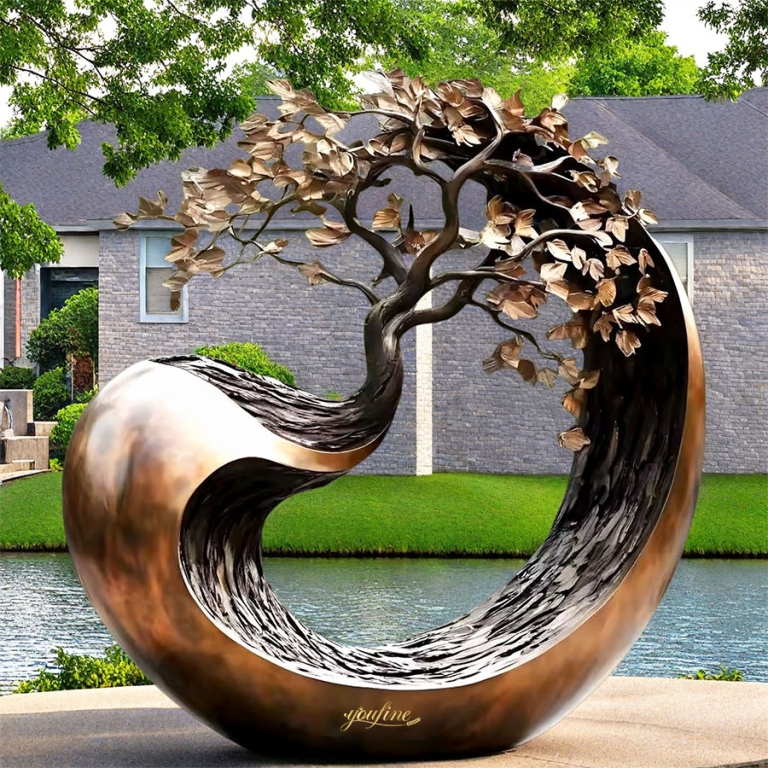 Bronze Abstract Tree Sculpture Abstract Tree Sculpture