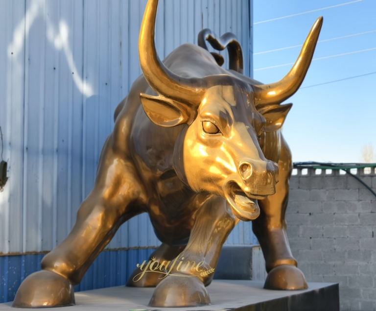 Wall Street Charging Bull Sculpture