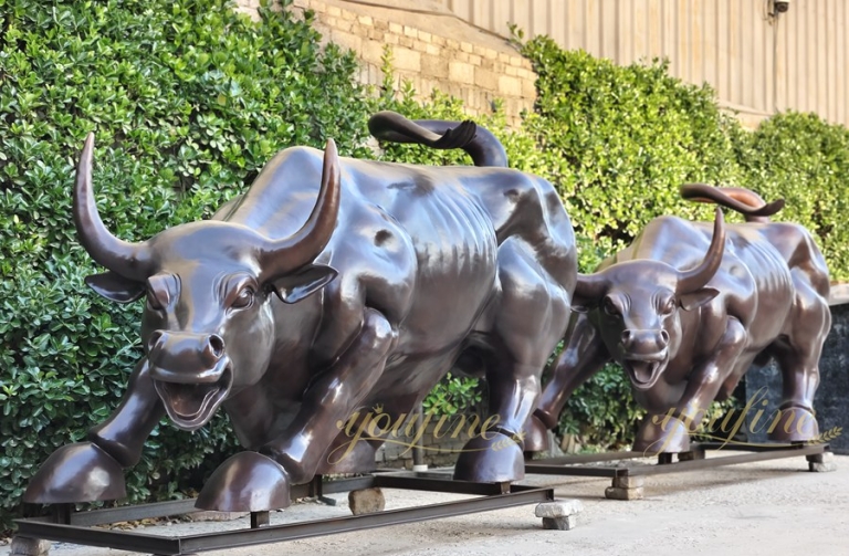 Wall Street Charging Bull Sculpture